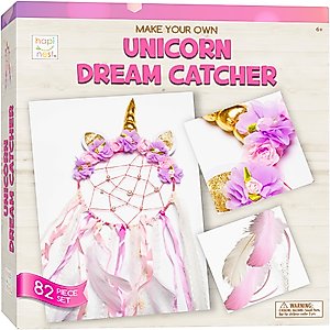 Hapinest Make Your Own Unicorn Dream Catcher Craft Kit for Girls Gifts Ages 6 Years and Up