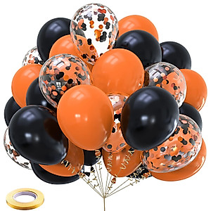 Halloween Party Decorations - Hocus Pocus Trunk Or Treat Car Decorations Kit for SUV Orange Black Purple Green Tissue Pom Pom Tassels Garlands Balloons for Halloween Birthday Baby Shower Decorations