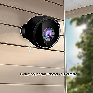 JESSY Silicone Skins Cover for Google Nest Cam Outdoor or Indoor, Protect and Camouflage Your Nest Cam Outdoor (1 Pack, Black)