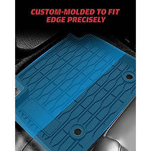 A & UTV PRO Floor Mats Fit for 2021 2022 2023 2024 Jeep Grand Cherokee L/WL, All Weather Floor Liners Full Kit for Three Row Models, Replace OEM 82216639AA,82216640AA,82216152AC, 3 Row