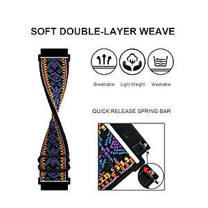 Khxriypha Nylon Band Replacement for Kids Compatible with Gizmo Watch Edition/Gizmo Watch 3/2/1 Gabb Watch/SyncUP Watch Elastic Sport Loop Bands with Adjustable Buckle for Girls/Boys