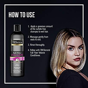 TRESemmé Pro Advanced Shampoo For Instant Lift and Body Fiber Full Volume For Long-Lasting Buildable Volume 20 oz