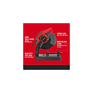 CRAFTSMAN Chop Saw, 14 inch, 15 Amp, Corded (CMEM2500)
