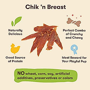Pet 'n Shape Chik 'n Breast Jerky Dog Treats - 1 Pound