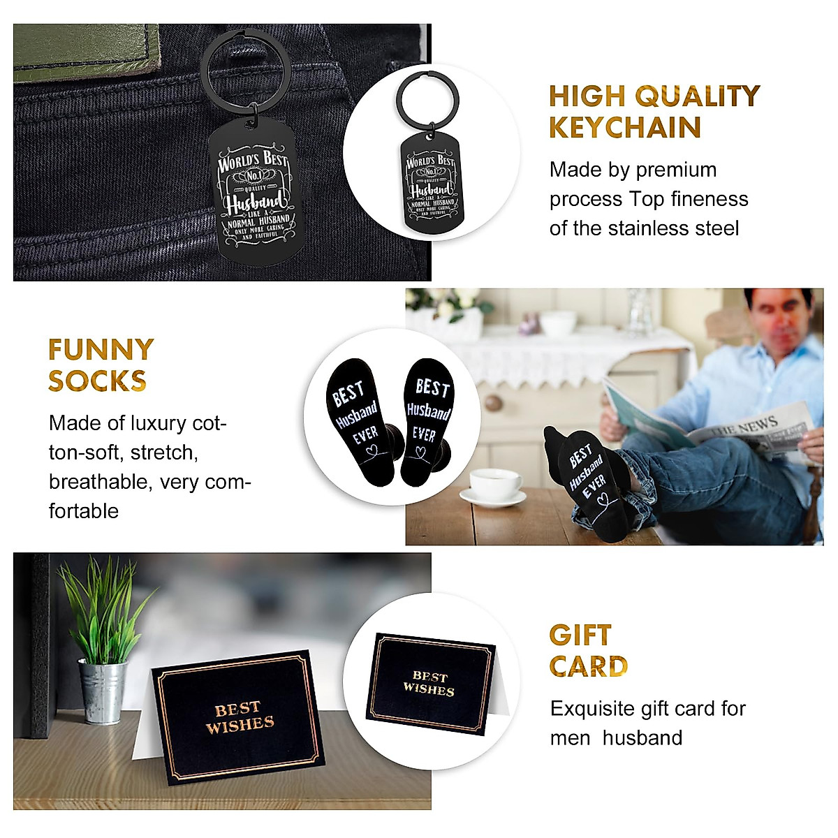 AYGE Gifts for Husband - Husband Gifts from Wife - Ideal for Anniversary, Birthday Gifts, Valentines Day Gifts for Him