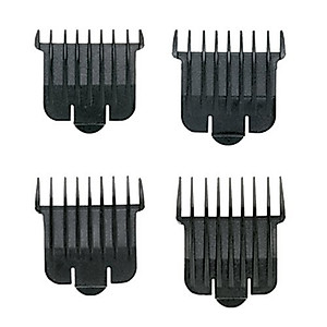 Andis 4 Snap-on Combs Attachment Set for T-Blade with a BeauWis Blade Brush