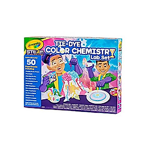 Crayola Tie Dye Color Chemistry Set for Kids, STEAM/STEM Activities, Educational Toy, Ages 7, 8, 9, 10