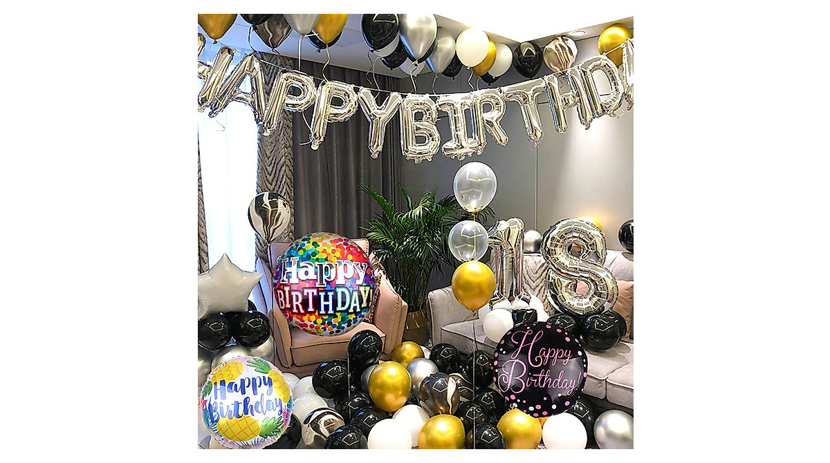 50 Happy Birthday Foil Balloons for Memorable Parties