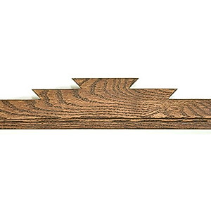 On The Wall Rug Hanger - Red Mahogany Stained Oak (42in)