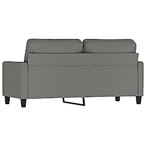 CUMYZO 2-Seater Sofa Dark Gray 55.1" Fabric Gray 22kg/48.4Ib