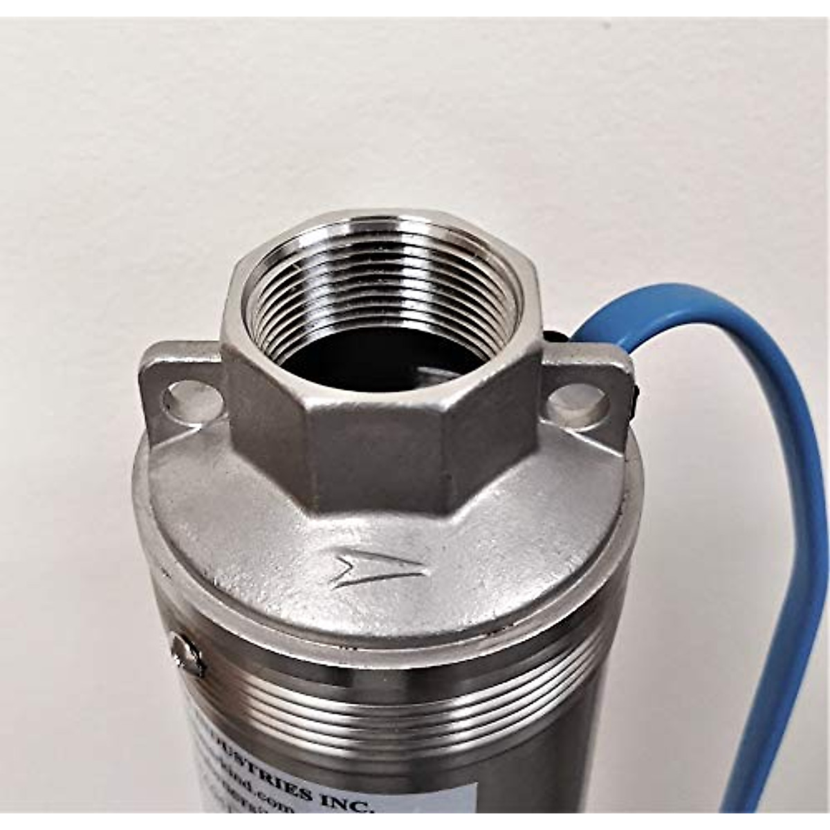 Hallmark Industries MA0343X-4 Deep Well Submersible Pump, 1/2 hp, 110V, 60 Hz, 25 GPM, 150' Head, Stainless Steel, 4"