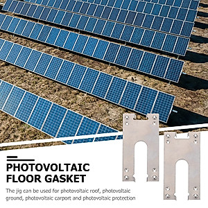Angoily Solar Panel With Frame PV Grounding Clip Washer Spacer Stainless Steel Photovoltaic Ground Gasket Photovoltaic Rack Conductive Gasket 5mm 50pcs