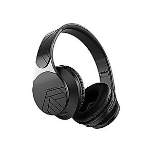 PowerLocus Bluetooth Headphones Over Ear, Wireless Headphones, Foldable Headphone with Hi-Fi Stereo, Built-in Microphone, Soft Earmuffs, Micro SD, Wireless and Wired Headphone for iPhone/iPad/PC/TV
