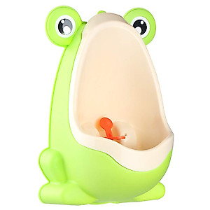 New Cute Frog Potty Training Urinal with Drain Tube for Boys, Tomorotec Kids Urinal Trainer with Funny Aiming Target