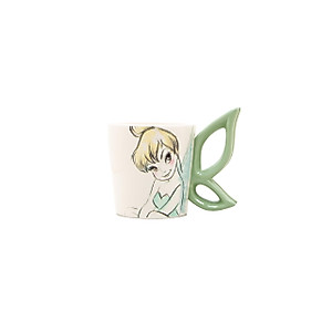 Disney Tinker Bell Winged Figural Handle Mug Kitchen Accessories | Cute Ceramic Housewarming Gifts For Men And Women And Kids | Official Licensee | 1 Set
