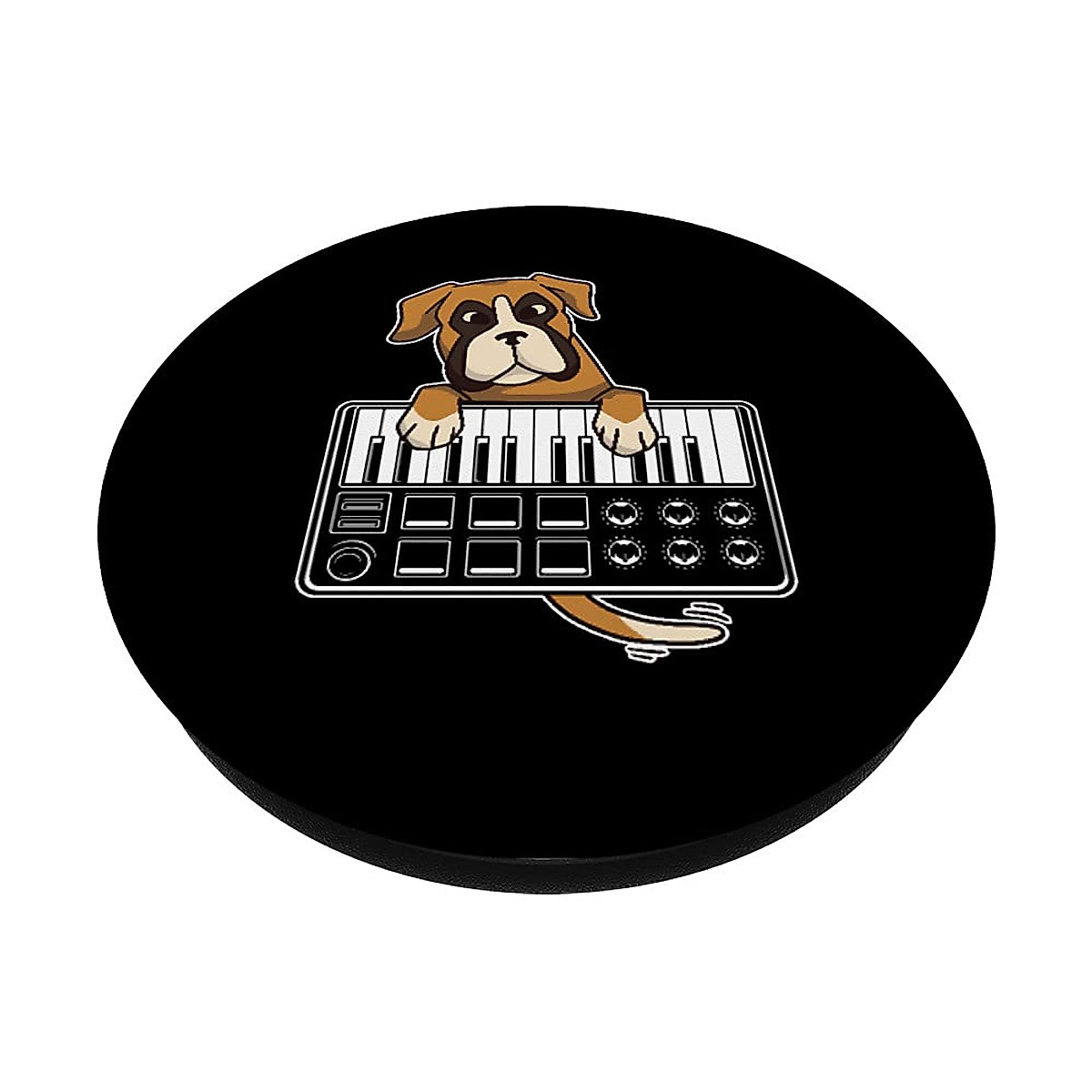 Modular Synthesizer Dog Techno Acid Keyboard Music PopSockets Swappable PopGrip