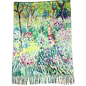 VIUJUH Pashmina Soft Cashmere Feel Scarf for Women Elegant Large Winter Warm Scarves,Van Gogh Gifts Art Printed Shawl Wraps