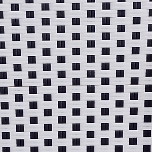 Baxton Studio Naila Natural Rattan Dining Chair, 2-Piece Set, Black