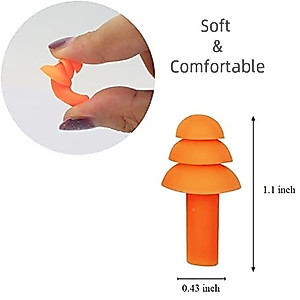 100 Pair Silicone Reusable Ear Plugs for Swimming, Sleeping, Concerts & Music - Bulk Pack of Swimmers Ear Plugs for Adults - Noise Reduction up to 25dB Swimming Ear Plugs for Men Women Ear Protection