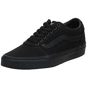 Vans Men's Ward Canvas Sneaker, Black/Black, 15
