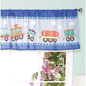 EVERYDAY KIDS Nursery Window Valance - Choo Choo Train