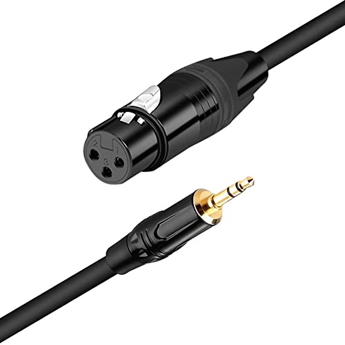Seefeful XLR to 3.5mm, Stereo Microphone Cable for Camcorders, DSLR Cameras, Computer Recording Device and More (3.3 FT)