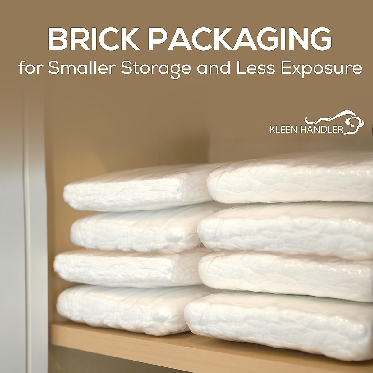 KLEEN HANDLER Bulk Disposable Cut-End Mop Head Non-Woven, Commercial Grade Replacement Mop Head (24 Case Pack)