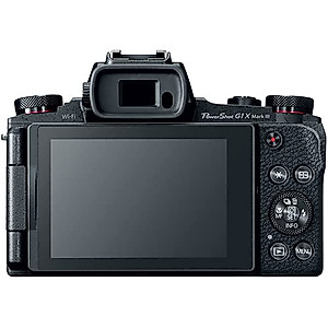 Canon PowerShot G1 X Mark III Digital Camera (2208C001), 64GB Memory Card, Card Reader, Deluxe Soft Bag, Flex Tripod, Hand Strap, Memory Wallet, Cleaning Kit (Renewed)
