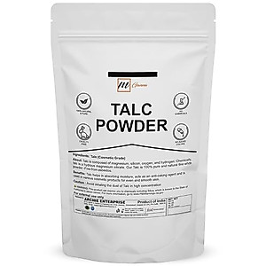 mGanna 100% Natural Talc Powder for Facial Make-up and Cosmetic formulations 0.5 LBS / 227 GMS
