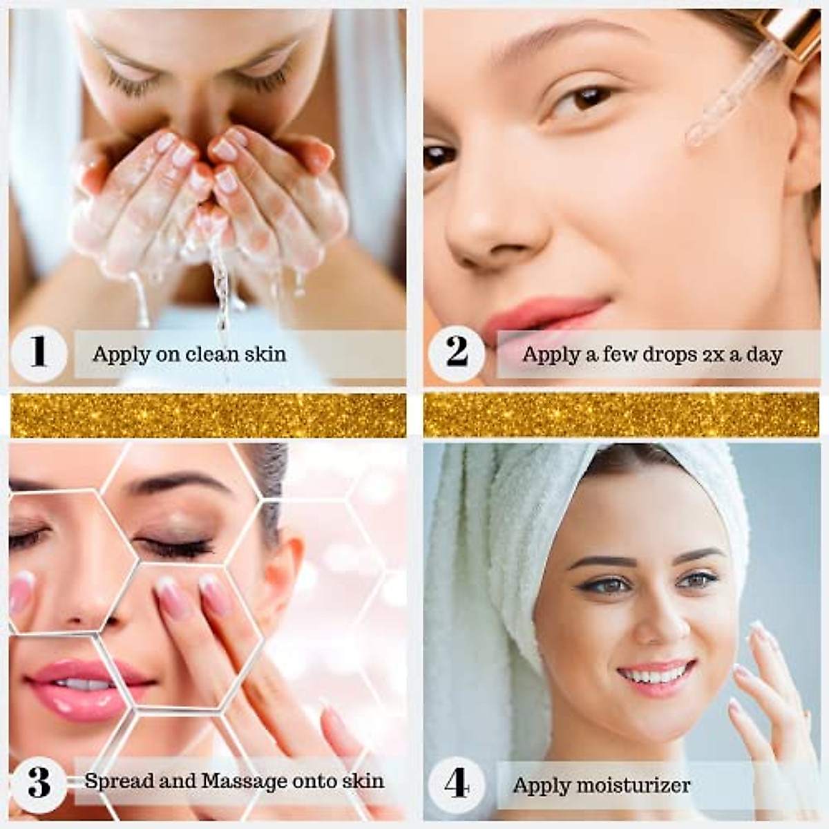 Bisou Bisou Bisou Vitamin C Serum Dark Spot Remover for Face - Anti Aging with Hyaluronic Acid, Brightening and Remove Fine Lines and Wrinkle, Facial Skin Care Products, Skin Moisturizer