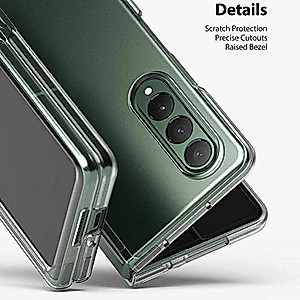 EAXER for Samsung Galaxy Z Fold 3 5G Transparent Hard PC Shockproof Phone Case Cover Non-Yellowing, Hard PC Slim Cases Cover for Samsung Z Fold3 5G, Crystal Clear