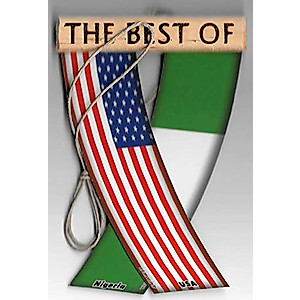NIGERIA AND USA NIGERIAN AMERICAN WEST AFRICAN REARVIEW MIRROR MINI BANNER HANGING FLAGS FOR THE CAR UNITY FLAGZ™..