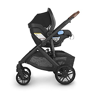 Vista V2 Stroller -Stella (Grey Brushed mélange/Silver/Chestnut Leather) + MESA Infant Car Seat - Jake (Black)