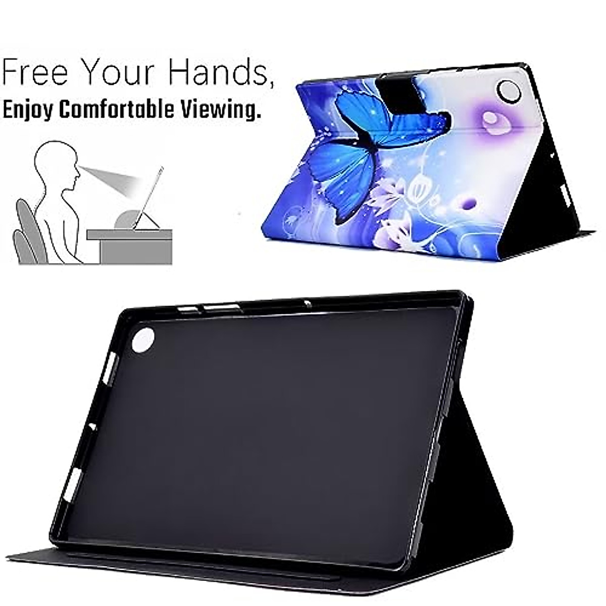 Compatible with/Replacement for Tablet PC Samsung Galaxy Tab A8 10.5 inch 2021 SM-X200/X205/X207 PU Leather Flip Cover Stand Wallet Case XXDY11(2)