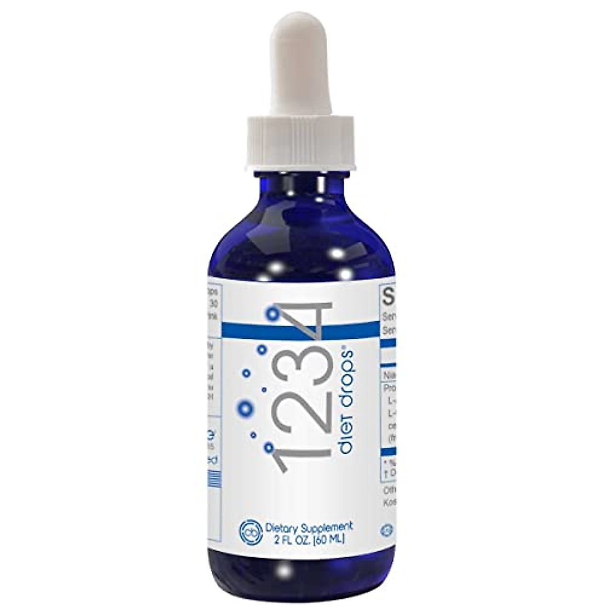 Creative Bioscience 1234 Diet Drops for Women & Men - Diet Drops for Weight Management - Original Amino Complex, 2 Fl Oz (Twin Pack)