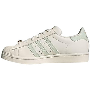 Adidas Woman's Superstar W, Cloud White/Linen Green, 7 M