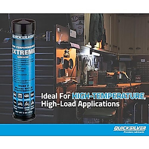 Quicksilver 8M0071837 High Performance Extreme Grease/Lubricant with PTFE, 3-Oz. Cartridges, Pack of 3