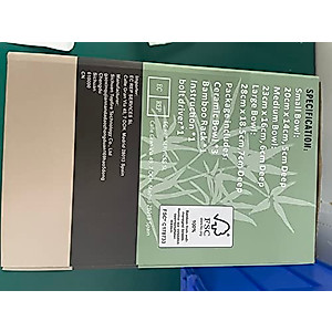 SEVEN SPARTA Tiered Fruit basket Fruit Bowl for Kitchen Counter, Elegant Combo of Ceramic Bowls and Bamboo Rack, Big Capacity, Easy Install, Multi-Occasion for Kitchen, Party, Restaurant and Gift