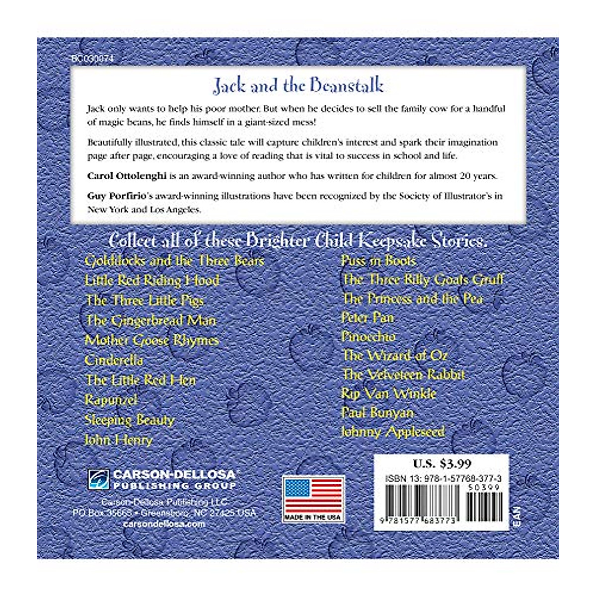 Jack and the Beanstalk (Keepsake Stories) (Volume 7)