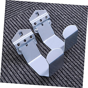 ETHZZLE 2 Pcs Storage Hooks Hanging Board Wall Organizer Tool Hanging Hook Semicircular Hooks Tool Hooks Steel Hooks Multi-Function Hook Square Hole Hooks Multifunction