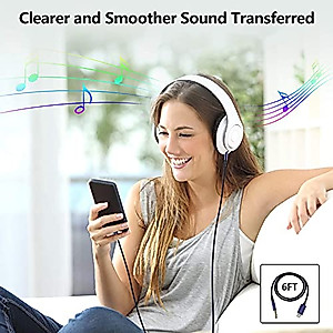 MOOU iPhone Aux Cord for Car, Apple MFi Certified Lightning to 3.5 mm Audio Cable for Headphone Speaker Compatible with iPhone 13/13 Pro/13 Pro Max/12/12Pro/12 Pro Max/11/11 Pro Max/X/XS/XR/8, 6.6FT