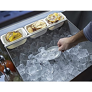 Metal Ice Scoop 3 Oz Small Stainless Steel Food Scoop Kitchen Ice Scooper For Ice Maker Candy Kitchen Bar Party Wedding Pet Animal Dog Food Scoop Beach Shovel Easy Clean Dishwasher Safe(Silver)