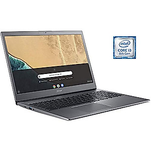 Acer Chromebook 715, Intel Core i3-8130U, 15.6" Full-HD 1080p Screen, 4GB DDR4, 128GB eMMC - CB715-1W-35ZK, Steel Gray