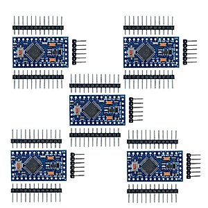 diymore 5pcs Pro Mini ATmega328P 3.3V 8M Module Board with Crystal Oscillator Pins Replace ATmega128