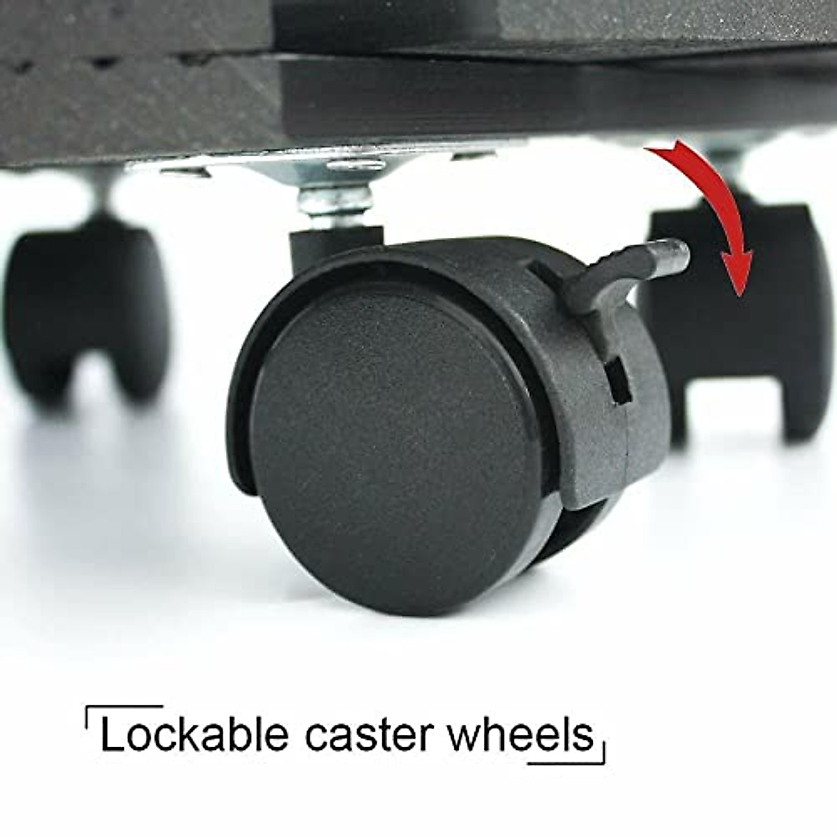 HOUSEBOOK - 2 Packs Premium Wooden Plant Stand Caddy 30cm Square Garden Plant Pot Trolley 360 Deg Movable, Waterproof Planter Caddy, 12", Wholesale Available, 30cm, Holds Up 240 Lbs, Black