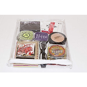 5-Pack Clear Vinyl Zippered Storage Bags 9 x 11 x 1 Inch