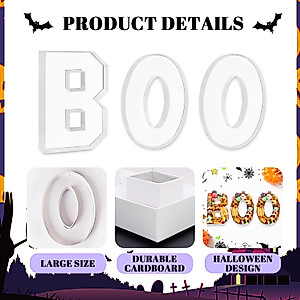 Halloween Charcuterie Board, Charcuterie Letters Boo Halloween Serving Dishes for Candy Dish Treat Cutting Board for Horror Party Thanksgiving Christmas Halloween Decorations