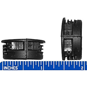 Black Quickloc Flanged Fasteners for Face 25mm Boring Furniture Connectors (Set of 8) Sauder Titus
