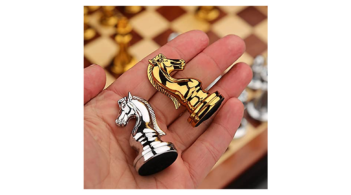 Weighted Metal Chess Pieces | 2.6" King & Extra Queens