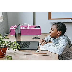 Ginsco Waterproof Dust Cover for Cricut Maker 3, Cricut Maker, Cricut Explore 3 Machine, Cricut Explore Air 2, Cricut Maker Cover with 3 Front Pockets for Cricut Accessories and Supplies Tools Pens Reddish Purple